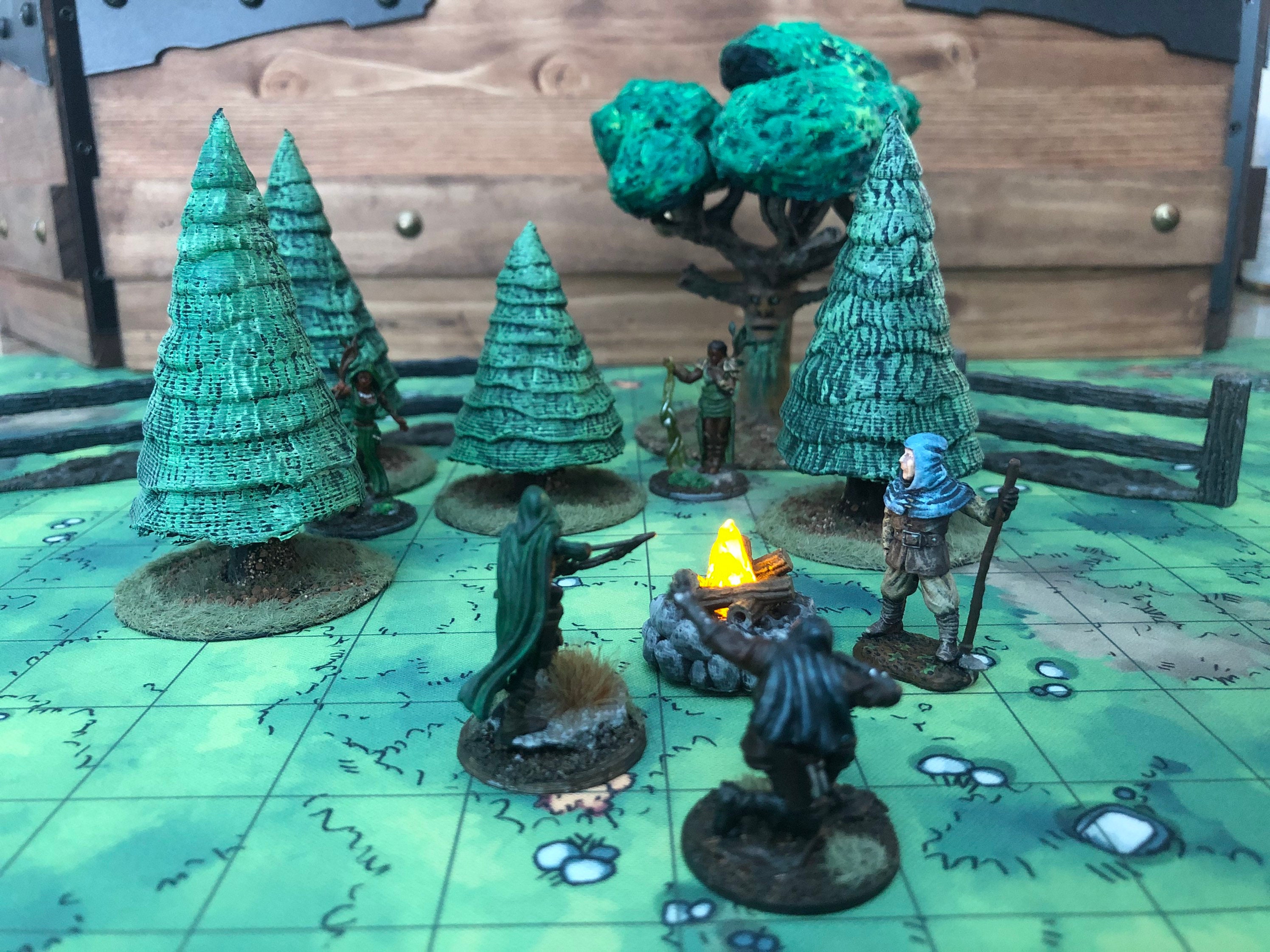 Miniature 1 Campfire With Flickering LED Light Flame for - Etsy Australia