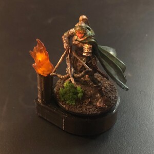 Torch Base With Flickering LED Light for Dungeons and Dragons ...