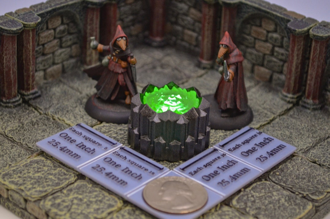 Dark Elf Scrying Pool With Swappable Color Insert for Dungeons and ...