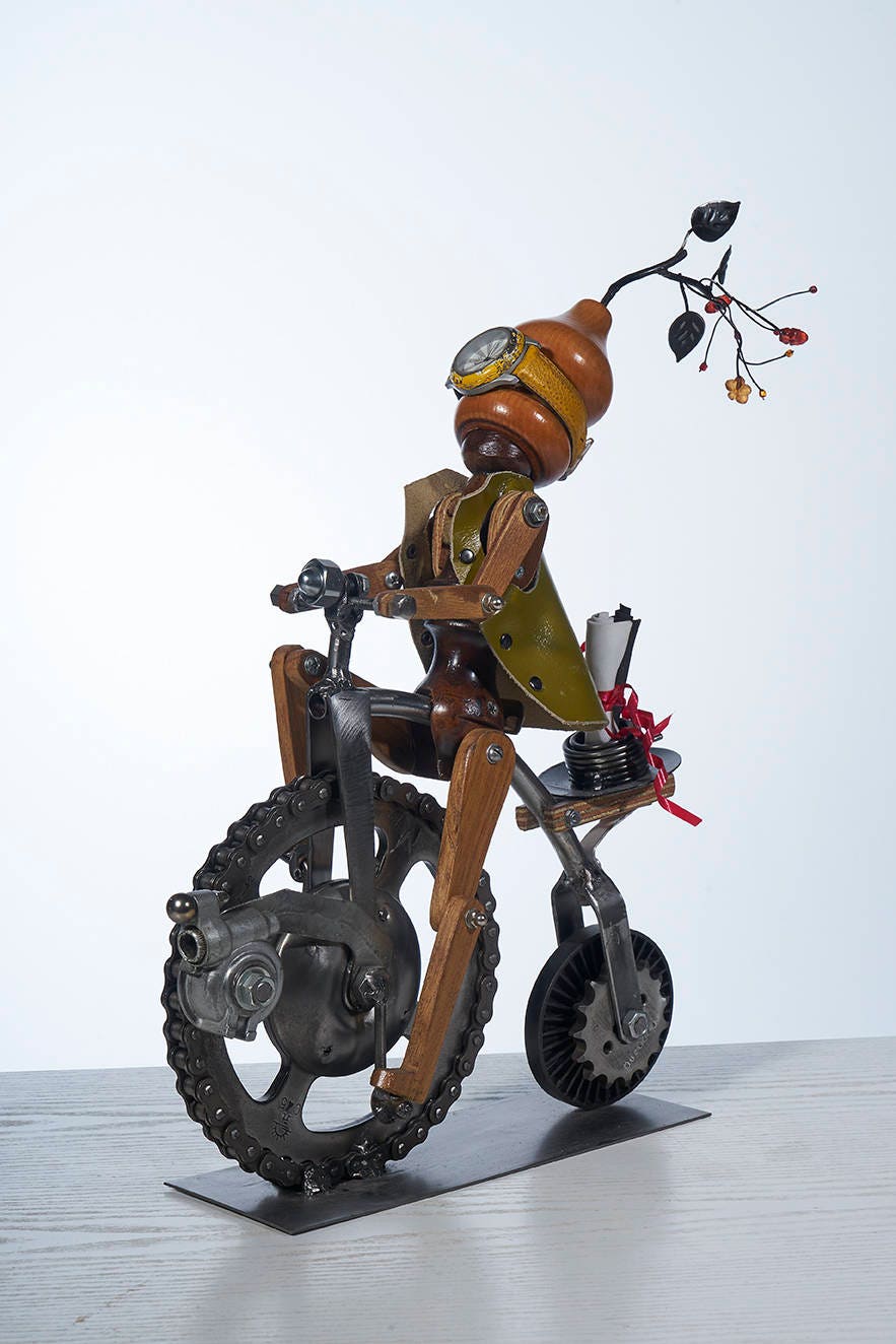 Postman - Sculpture in Metal - Etsy