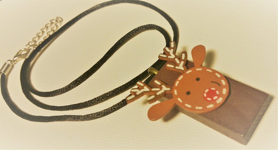 Reindeer Pendant, Reindeer Necklace, Reindeer Jewellery, Rudolph ...