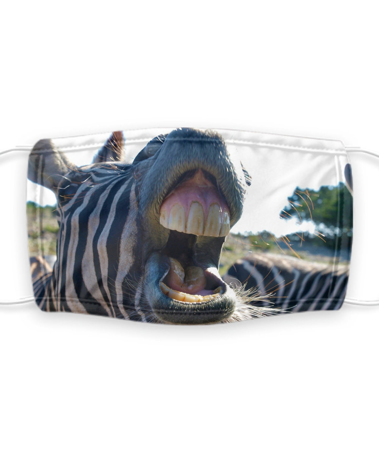 Zebra Face Mask Realistic Animal Mask Unisex 7 Layer Mask - Etsy