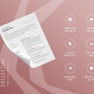 Modern Resume Template Bundle CV Template Cover Letter References ...