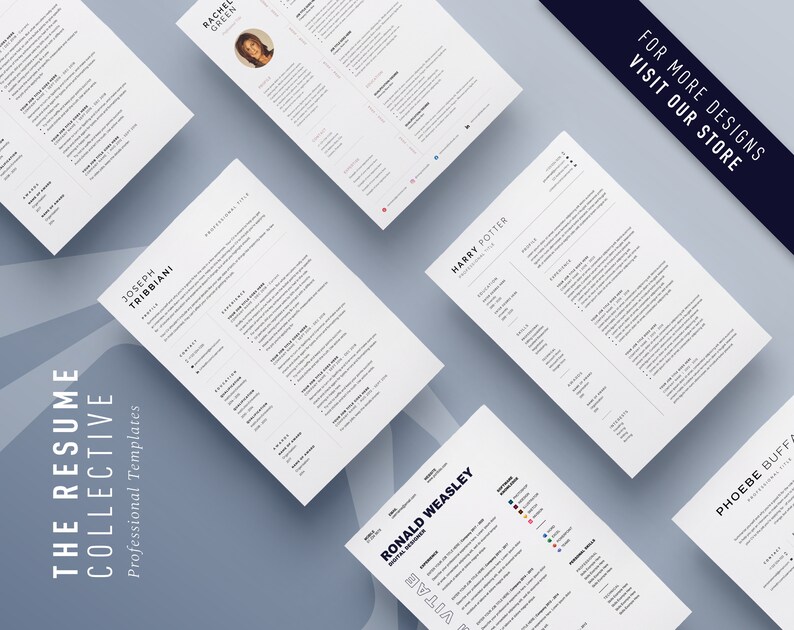 Modern Resume Template Bundle CV Template Cover Letter References Easy ...