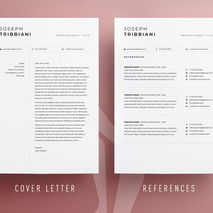 Modern Resume Template Bundle CV Template Cover Letter References ...