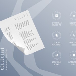 Modern Resume Template Bundle CV Template Cover Letter References Easy ...