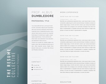 Modern Resume Template CV Template Cover Letter References Easy ...