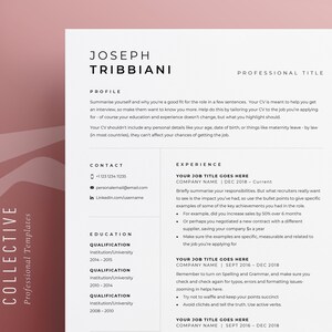 Modern Resume Template Bundle CV Template Cover Letter References ...