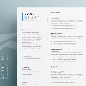 Modern Resume Template CV Template Cover Letter References Icons ...