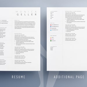 Modern Resume Template Bundle CV Template Cover Letter References Easy ...