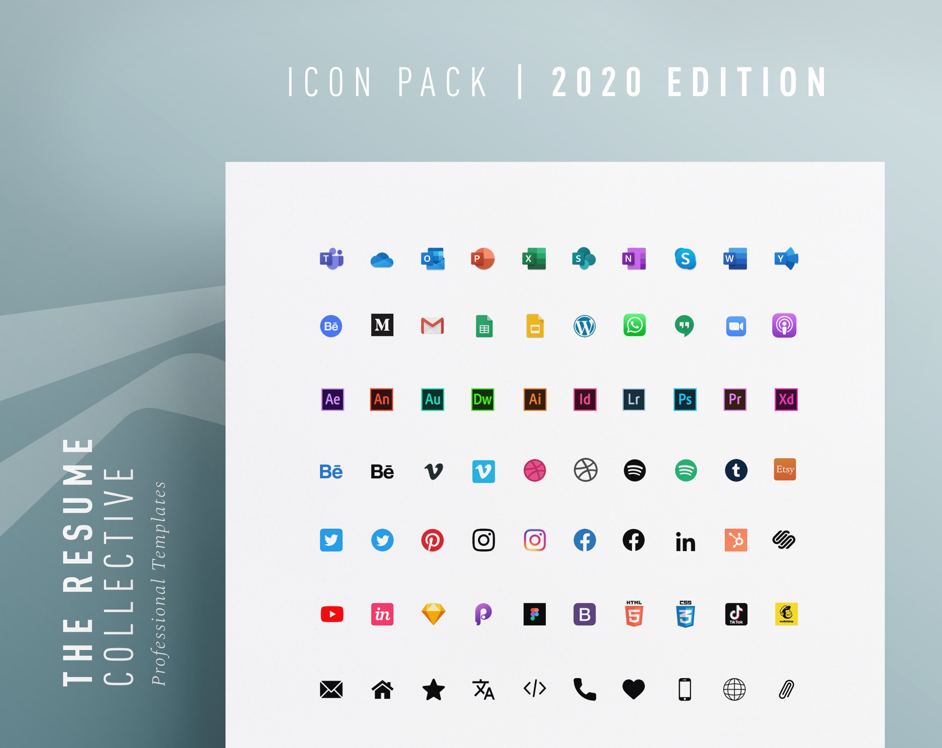 Modern Resume Template CV Template Cover Letter References Icons ...