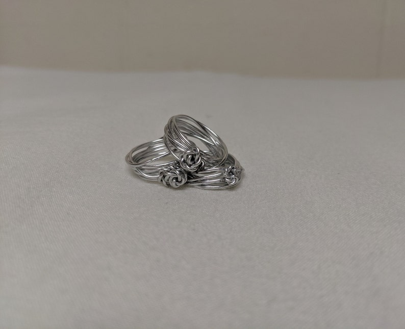 Silver Wrapped Rings - Etsy