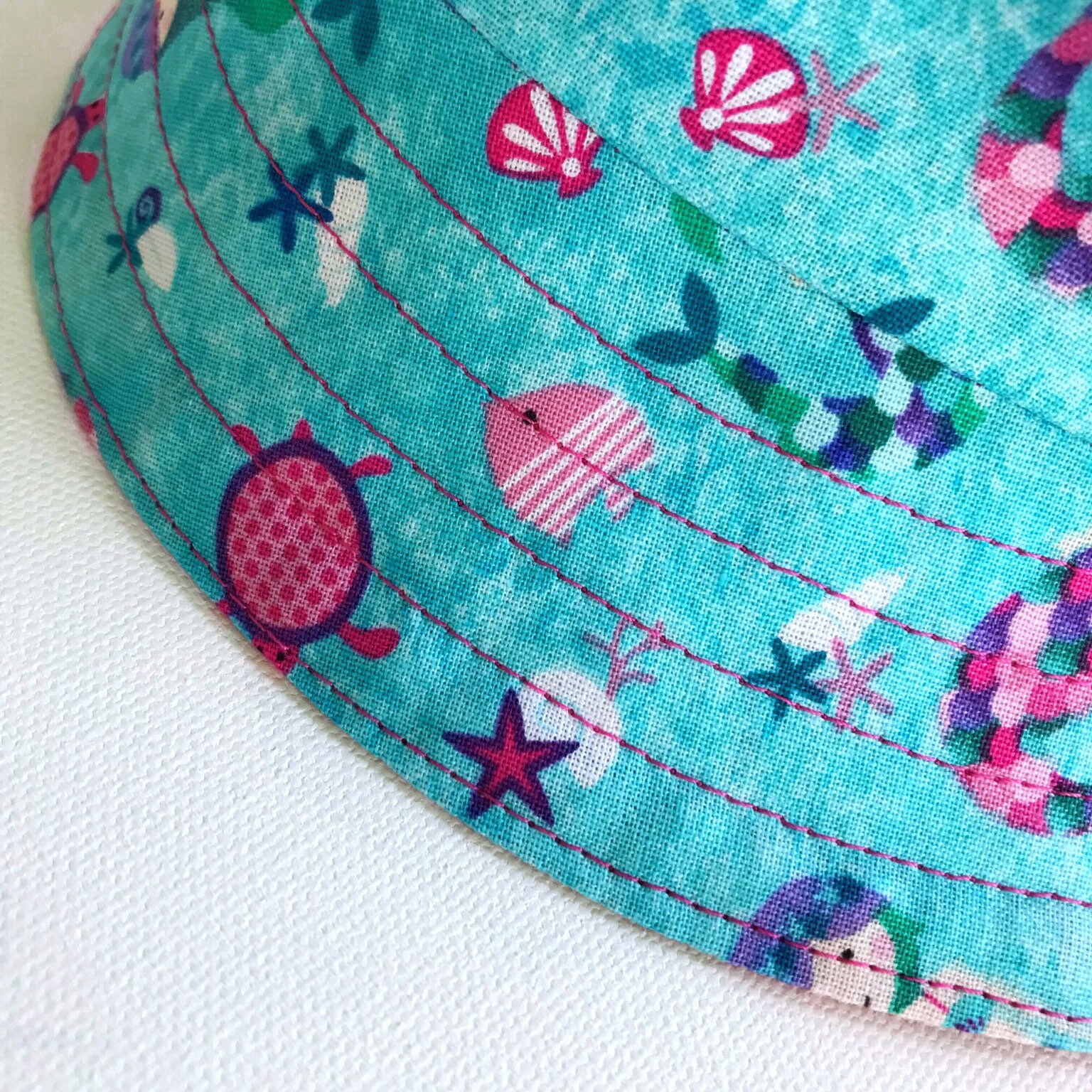 Mermaid Hat Girls Beach Hat Ocean Theme Bucket Hat Unisex - Etsy