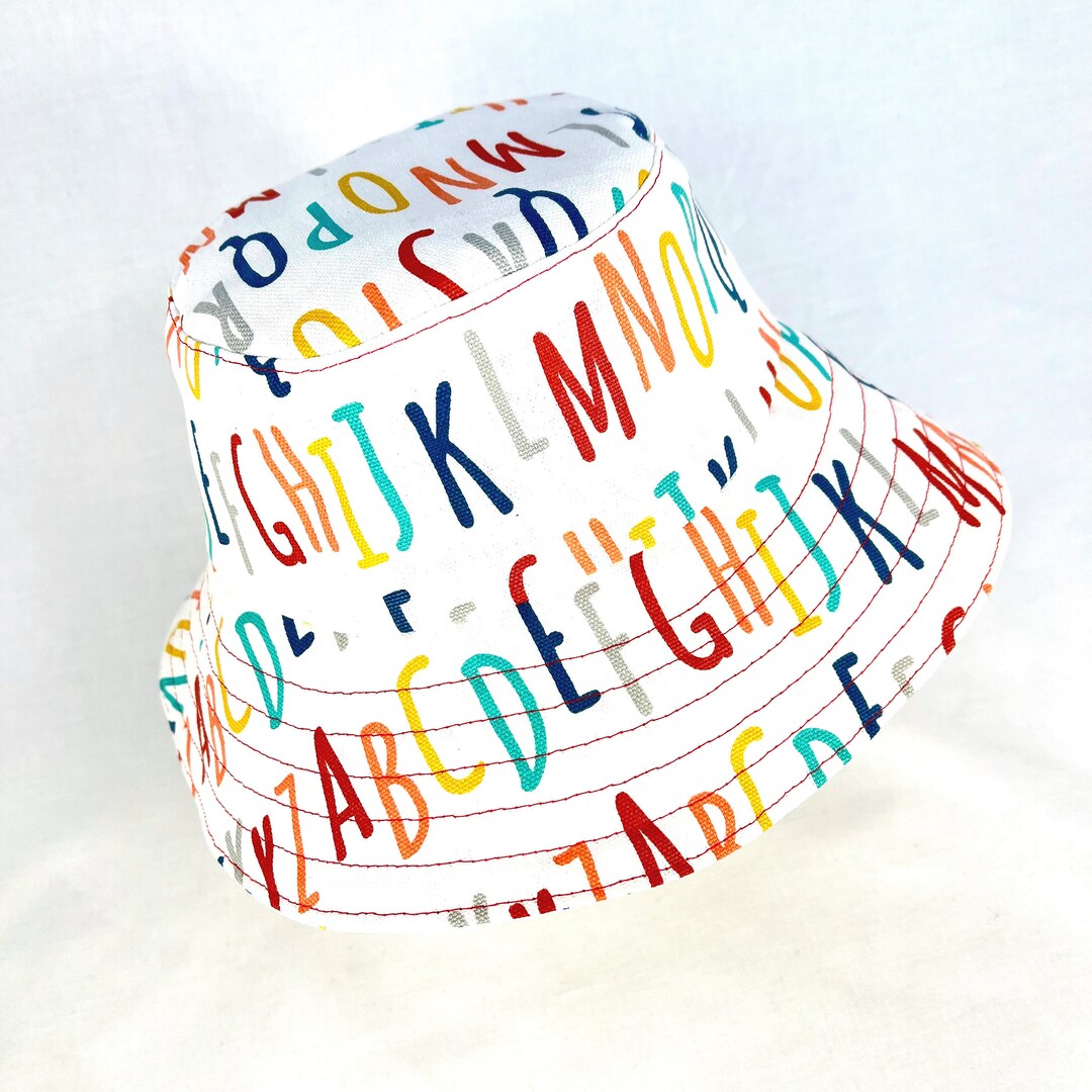 ABC Bucket Hat, Alphabet Bucket Hat, Kids Beach Hat, Girls Sun Hat ...