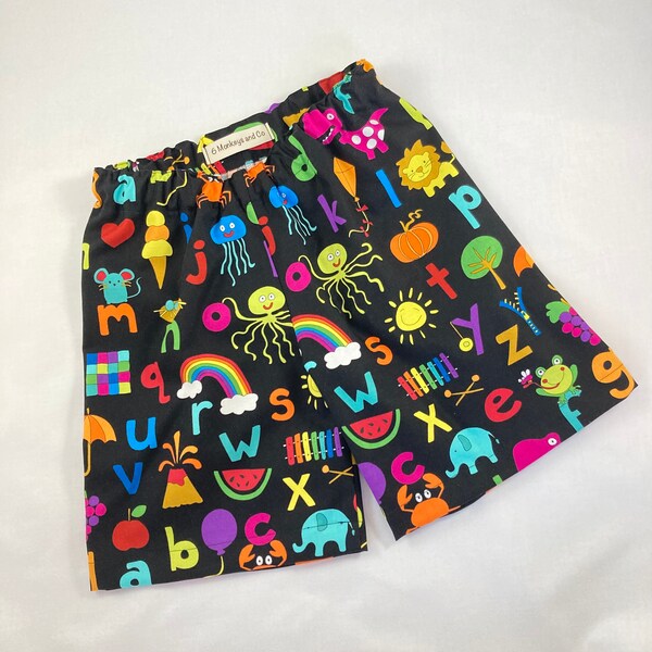 Alphabet Shorts - Etsy