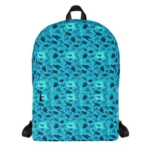 Aqua Sea Turtle Backpack~back to School Kids Rucksack~all Weather ...
