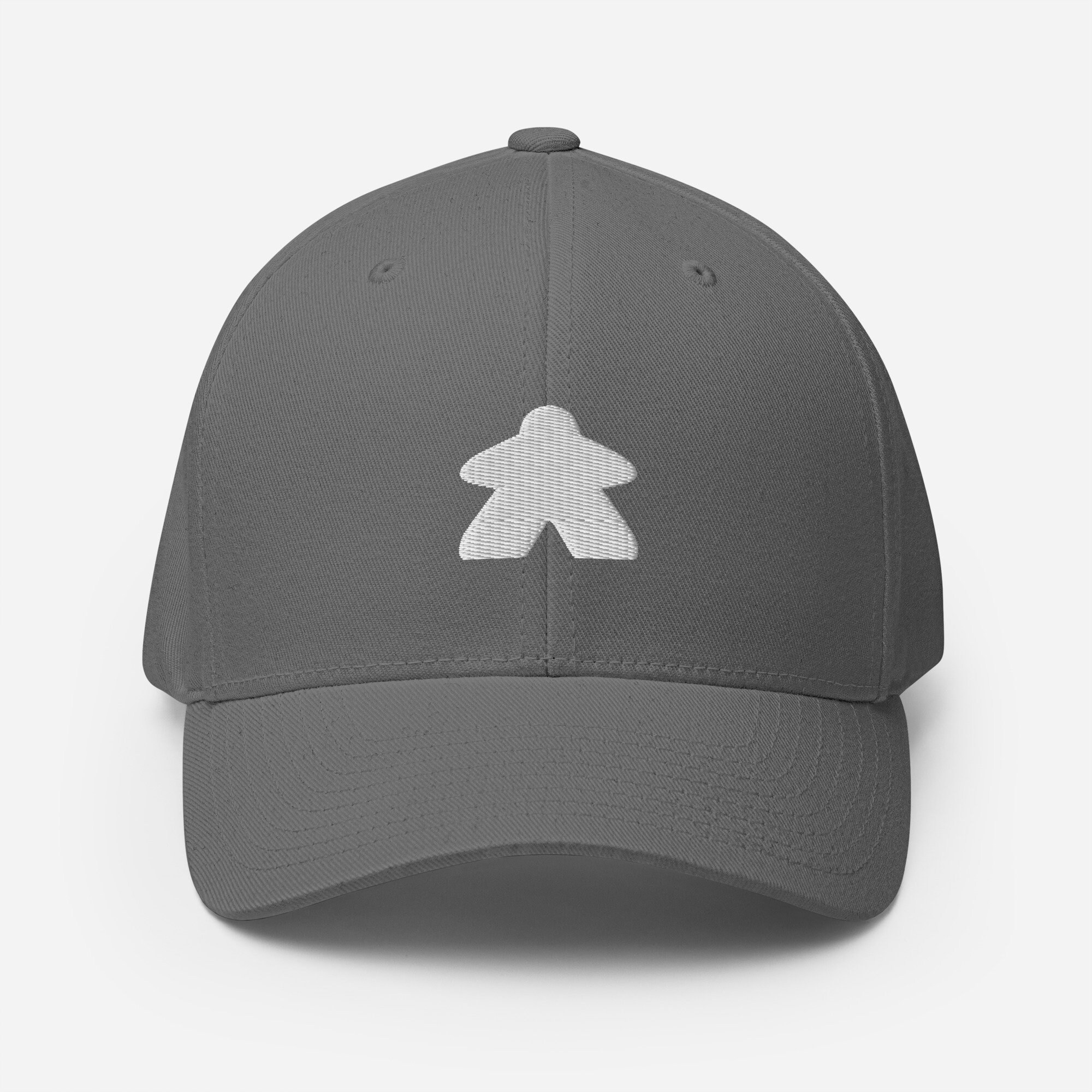 White Meeple Flexfit 6277 Structured Twill Cap in Various Colors~board ...