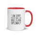 Board Game Apology Mug With Color Inside~i Am Sorry Coffee Cup~funny ...