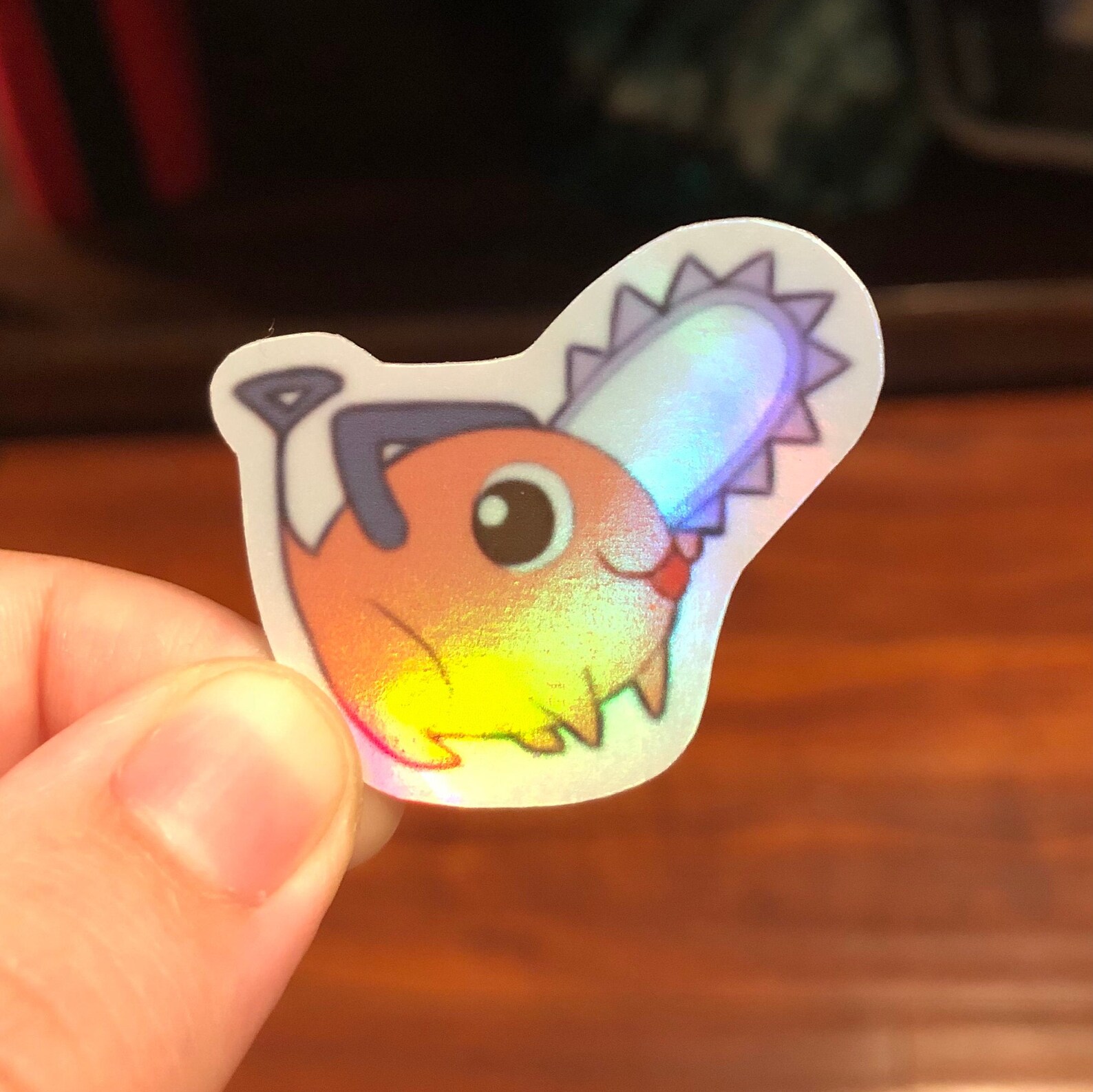 Chainsawman Sticker Pochita Sticker Holographic Chainsawman | Etsy ...
