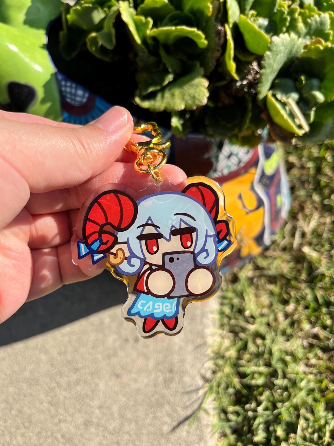 Yuuma Touhou Keychain, Touhou Project Charm - Etsy