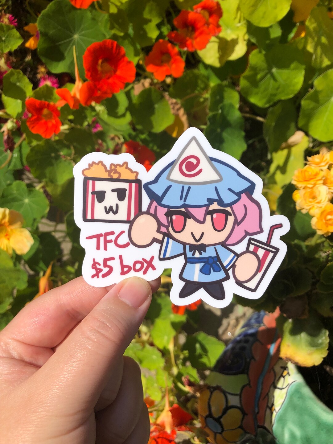 TFC Box Sticker, Yuyuko Touhou Stickers - Etsy