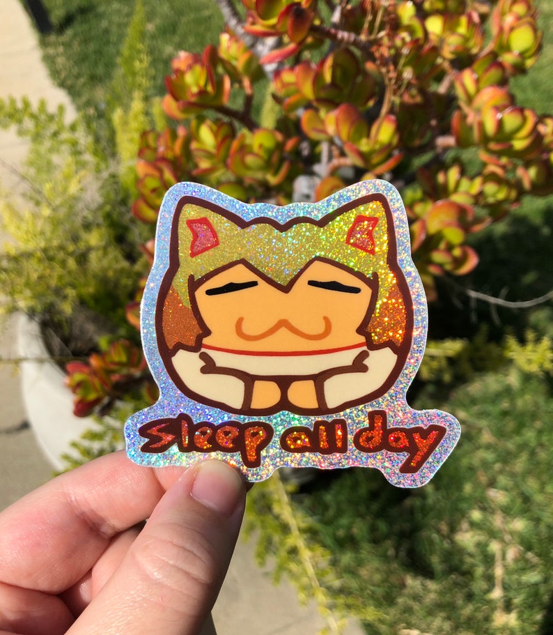 Sleep All Day Neco Arc Stickers, Neko Arc Decal, Melty Blood, Type Moon ...