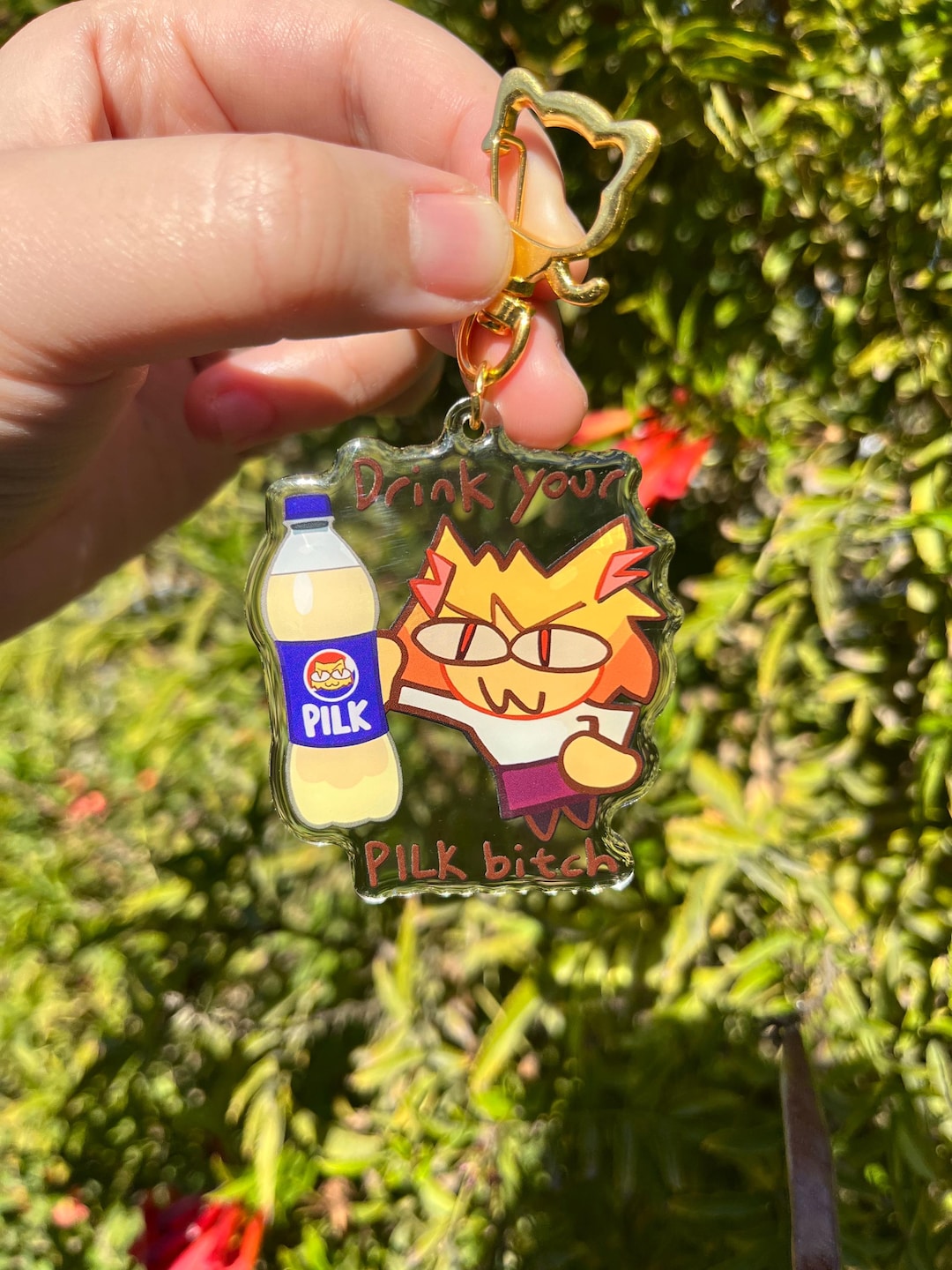 Neco Arc “drink Your Pilk” Acrylic Keychain - Etsy