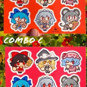 Combo Touhou Neco Arc Charm &stickers, Touhou Keychain, Neko Arc Decal ...