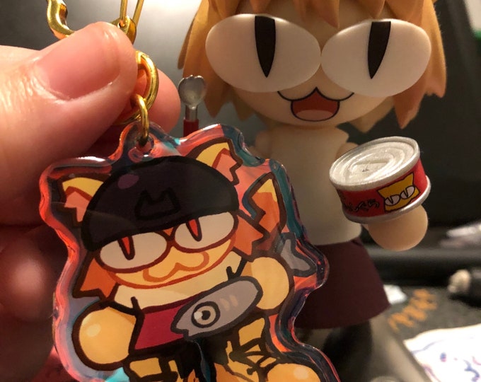 Type Moon Neco Arc With Knife Anime Yandere Copper Plated Glitter ...