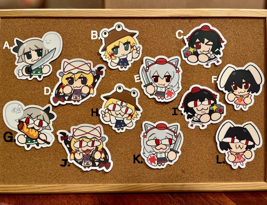 Touhou Vinyl Stickers, Wave 3 - Etsy