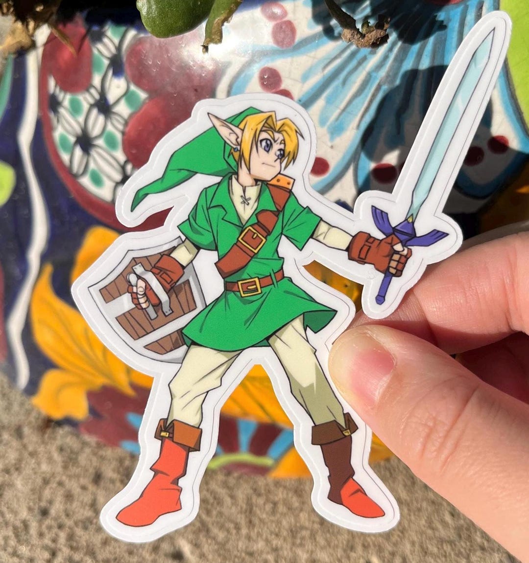 Legend of Zelda Link Sticker, Ocarina of Time Sticker, the Legend of ...