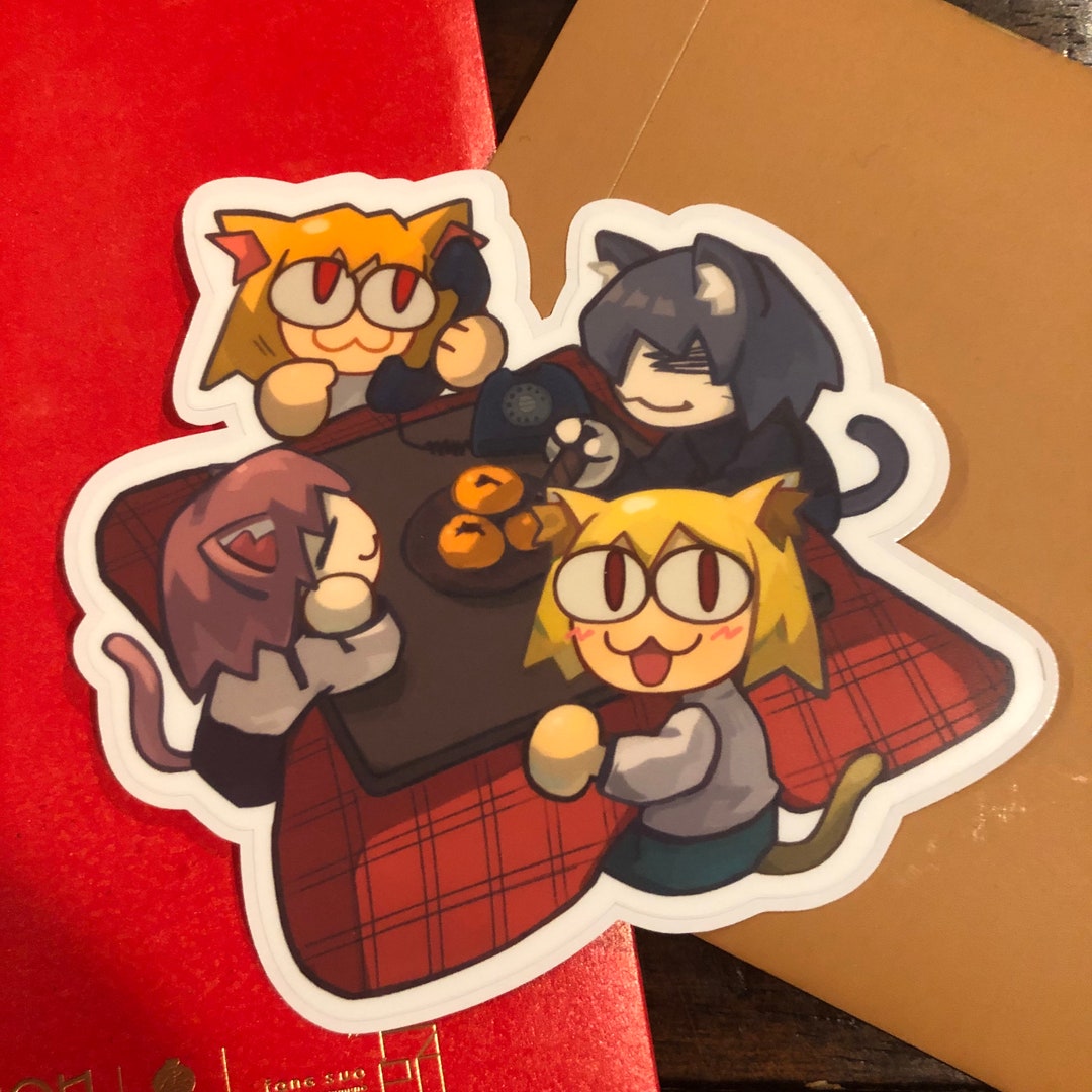 Kotatsu Neco Arc Sticker, Neko Arc Family Decal, Melty Blood, Neco Arc ...