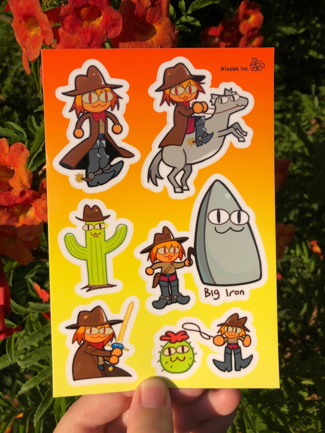 Neco Arc BIG IRON Cowboy Sticker Sheet, Neko Arc Decal, Melty Blood ...