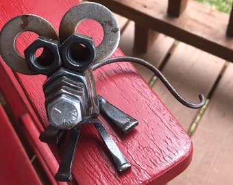 Metal Art Sculpture Mouse | Etsy
