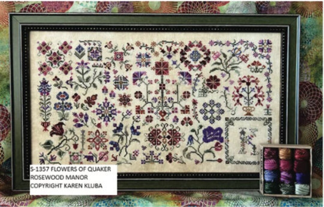 Flowers of Quaker W/valdani Threads - Etsy