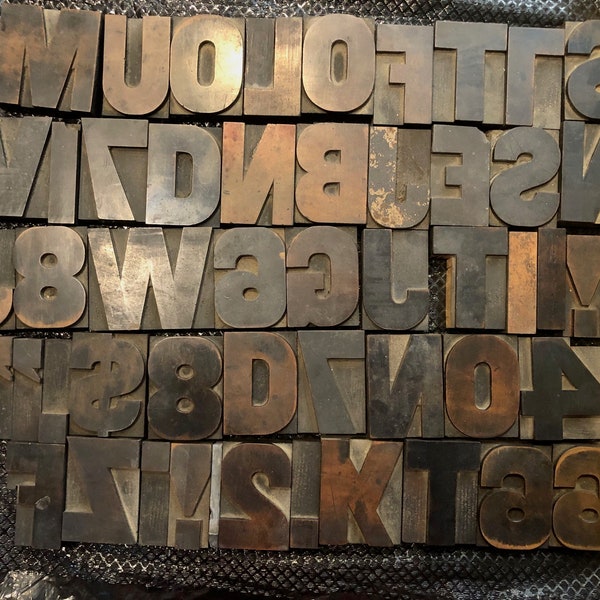 Letterpress Type - Etsy