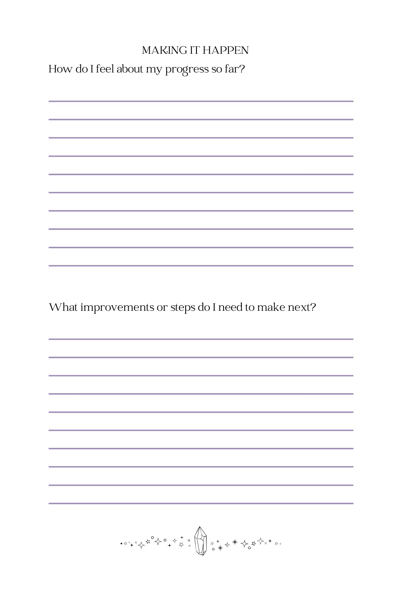 Goal Manifesting Weekly Guide | Printable Worksheets | Digital Download ...