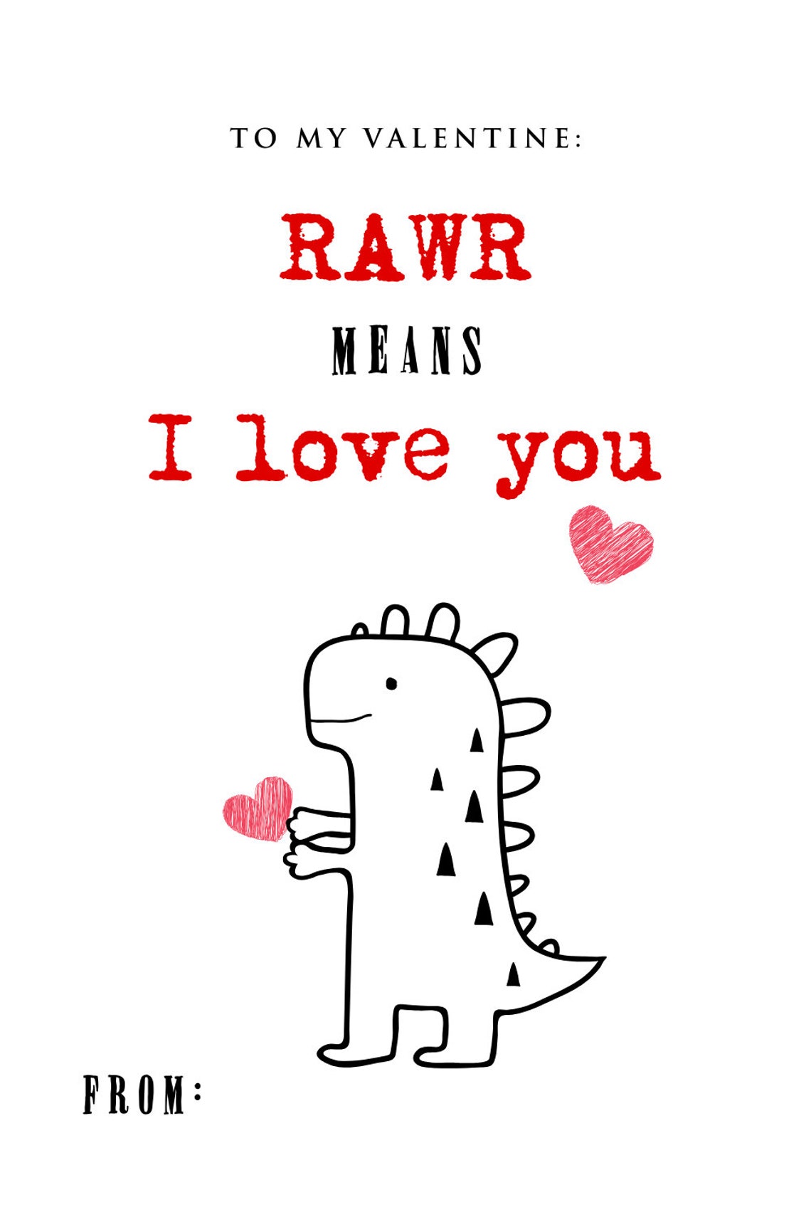 Emo Valentines | Printable Digital Download PDF - Etsy
