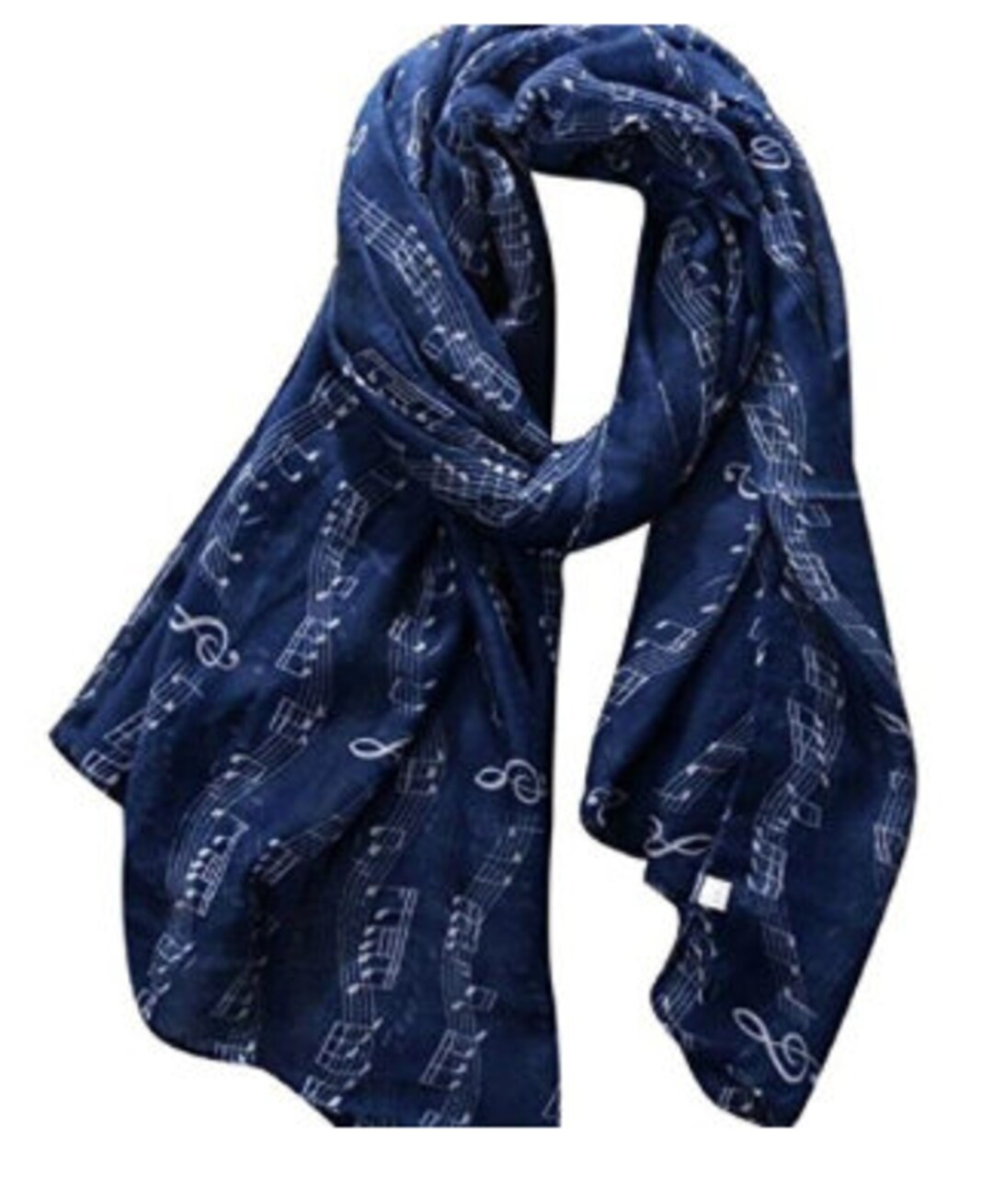 Musical Note Scarf / Blue Scarf / Teacher Present / Women Scarf / Music ...