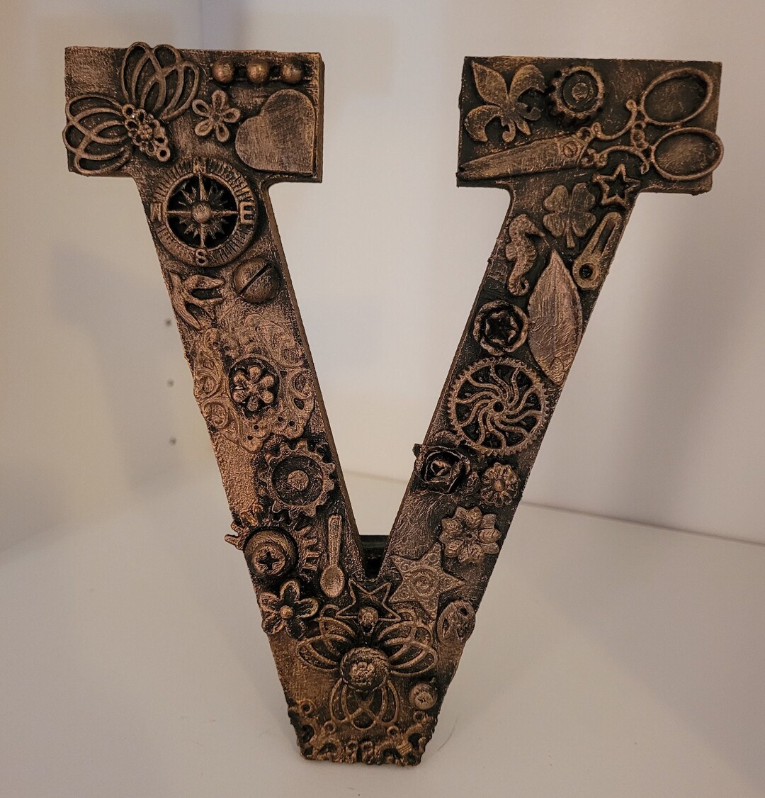 Steampunk Letter: V - Etsy