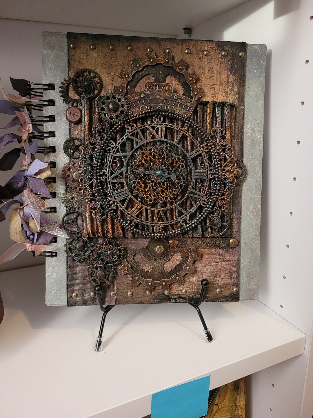 Steampunk Clock Journal - Etsy