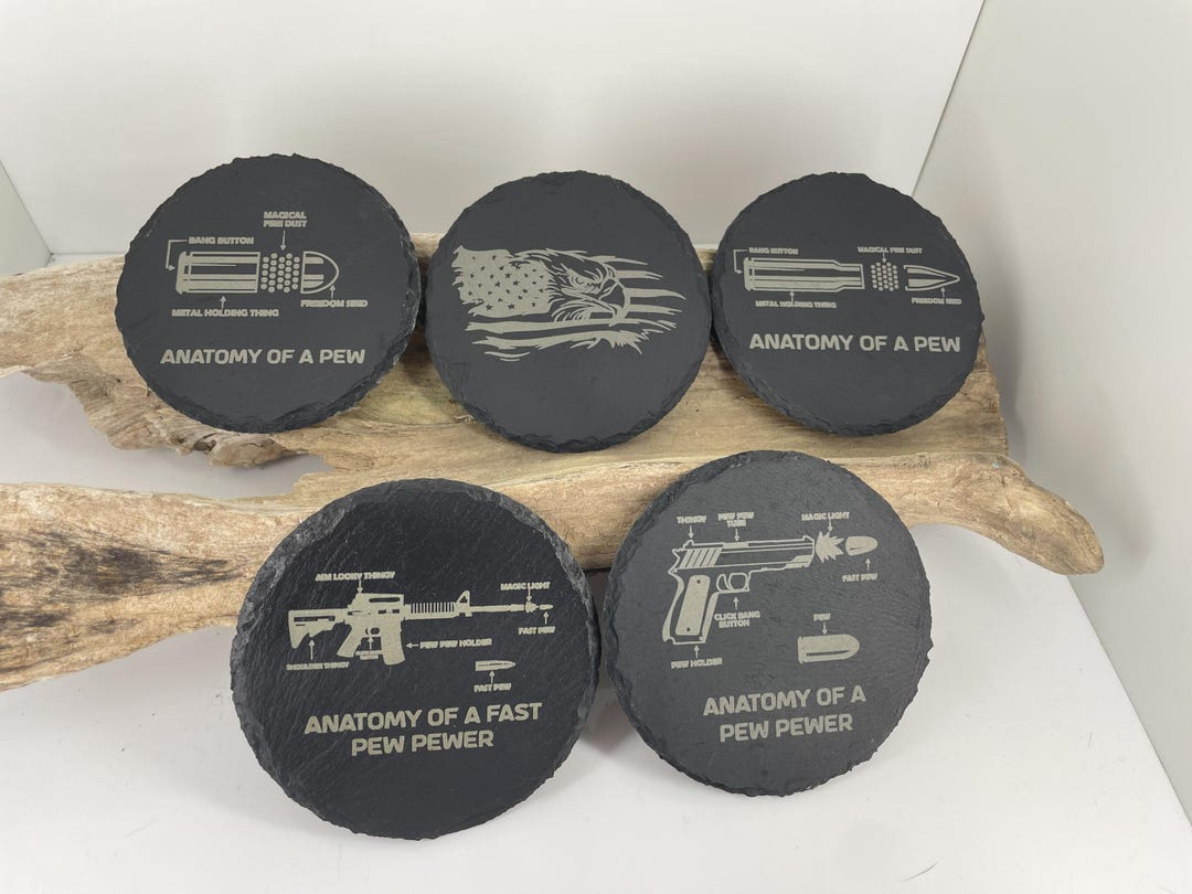Anatomy of a Pew Custom Slate Coasters. Set of 5 - Etsy