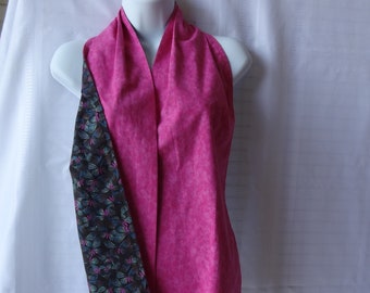 Adult Bib for a Woman, Reversible Dignity Dining Scarf, Blue and Gold Wave Elegant Clothing ...