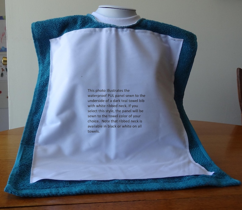 Waterproof Pull Over Towel Bib in Multiple Colors - Etsy
