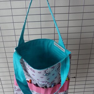Coloring Book/crayon Tote - Cute Kitty Hello Art Tote , Child Traveling ...