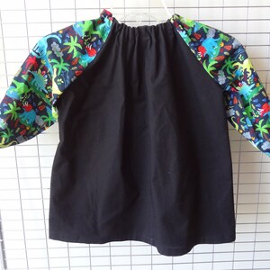 Child's Long Sleeved Cotton Art and Craft Smock. Colorful Dinosaurs on ...