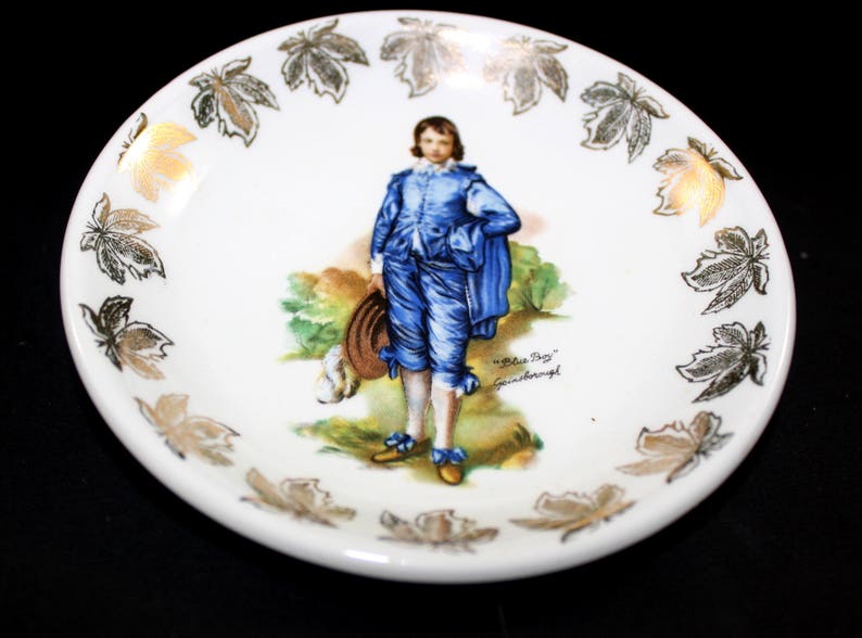 Vintage Gainsborough Blue Boy Plate Wood & Sons England - Etsy
