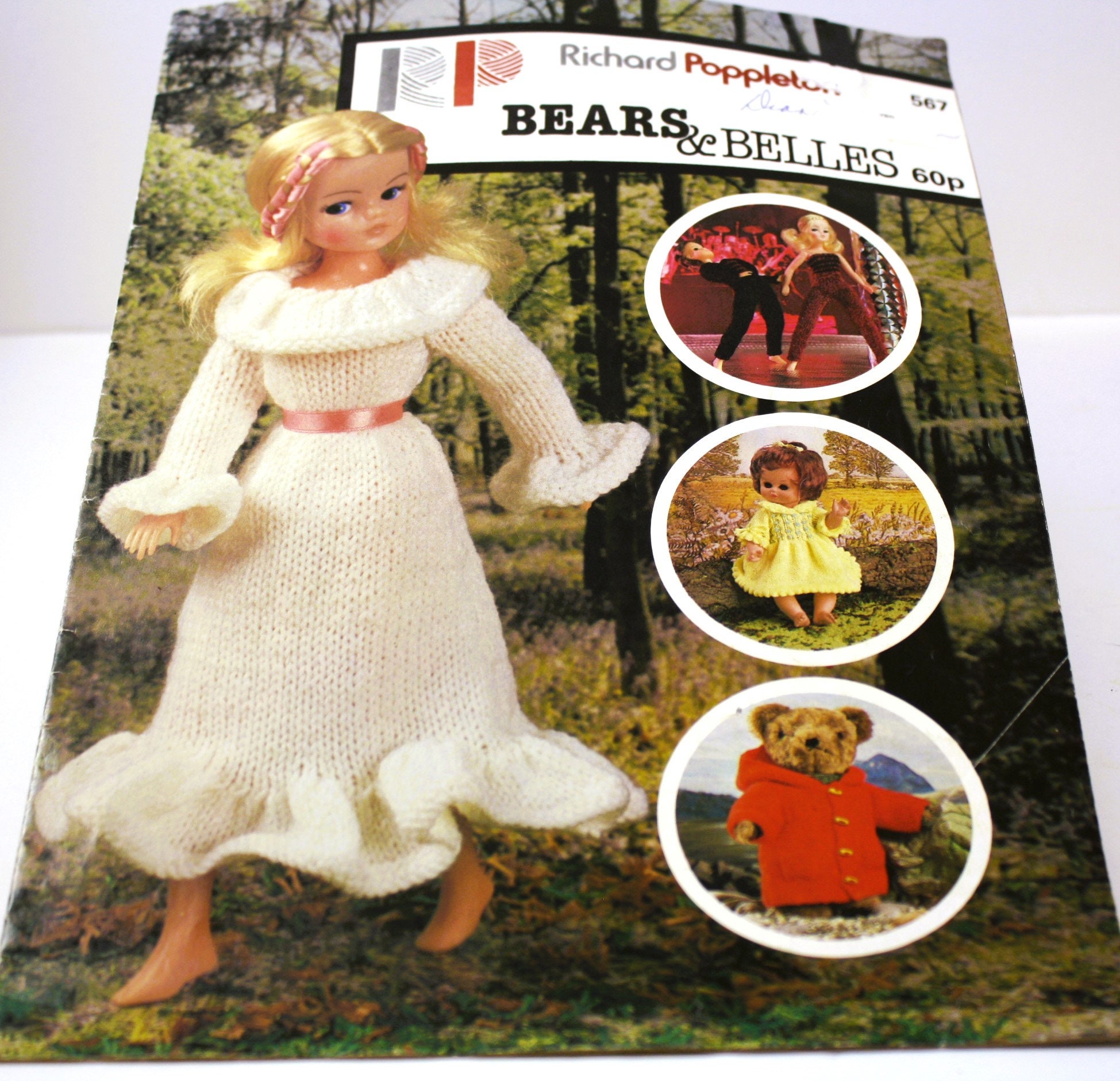Knitting Patterns 'bears & Belles' 11" Dolls 9 1/2" - 16" Baby Dolls 14 ...