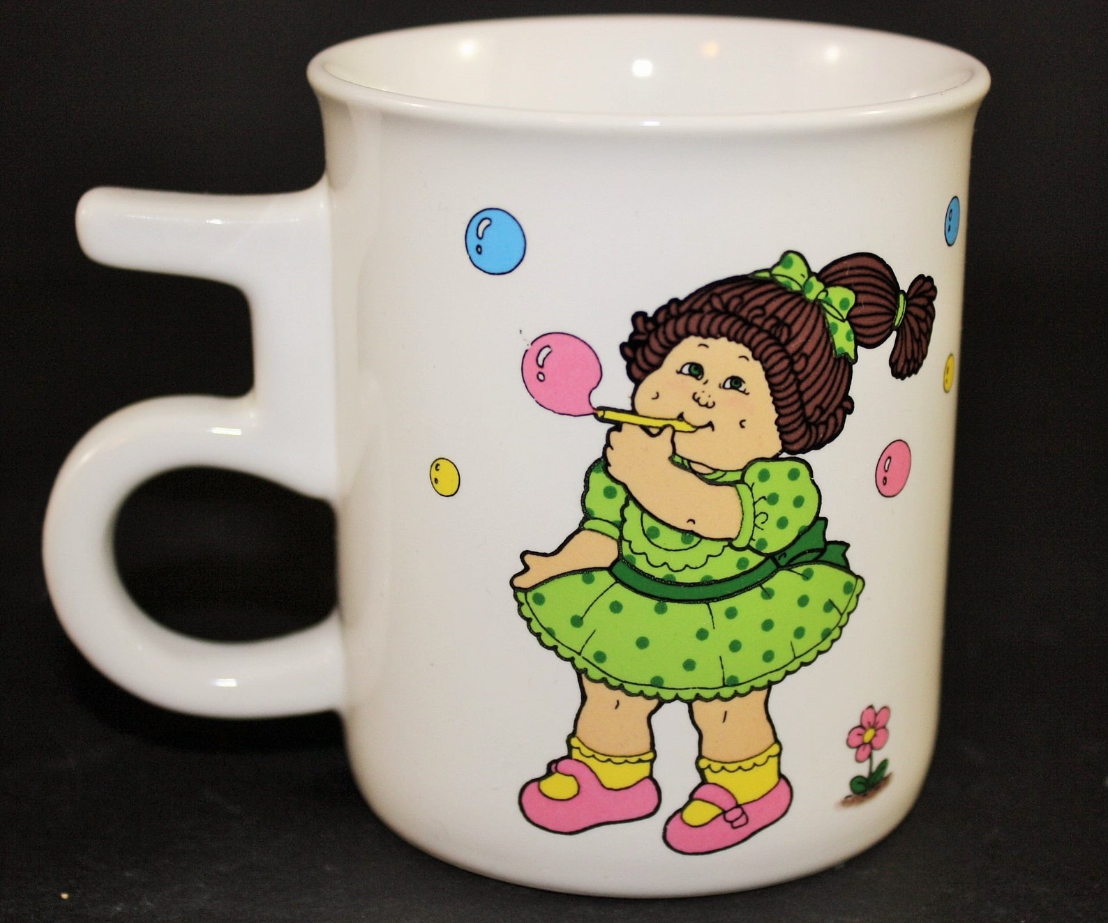 Vintage Cabbage Patch Kids Birthday Mug Age 5 Girl Blowing Bubbles ...