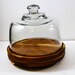 Vintage Glass Cloche and Wood Base With Copper Accents Copper Colored ...
